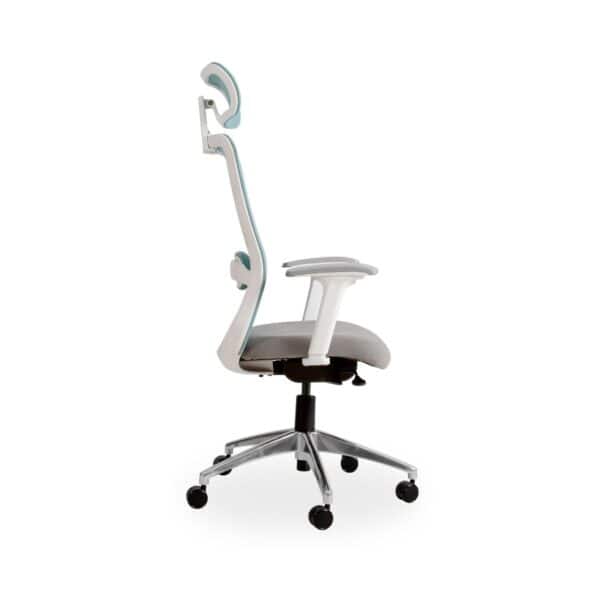 Tide High Back WB Ergonomic Office Chair | Blue Mesh Back