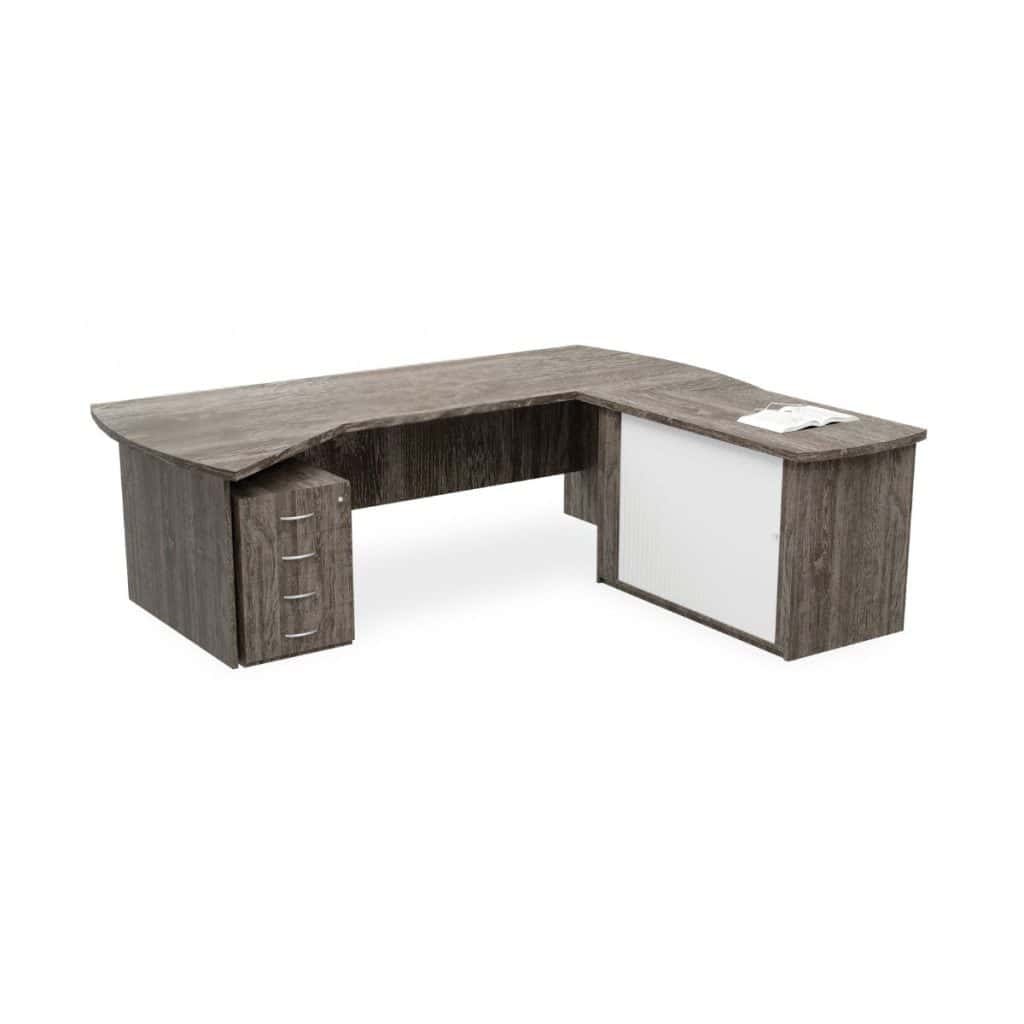 Everest Office Desk | Large Executive Desk with Extension