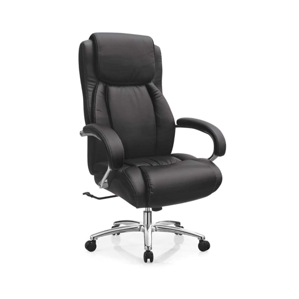 K107 Heavy Duty High Back Genuine Leather Chair | Office Seating